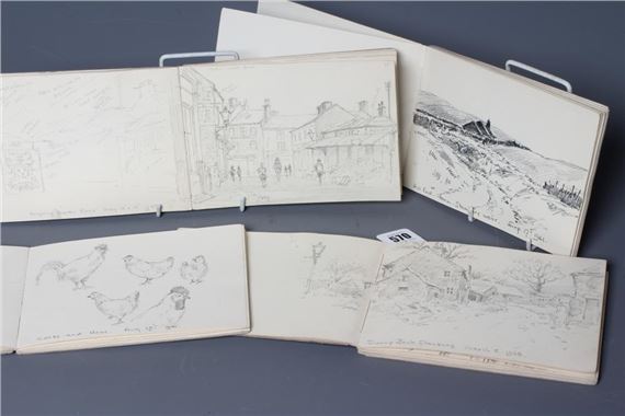 William Edward Parker | Four sketchbooks depicting views of Morecambe ...