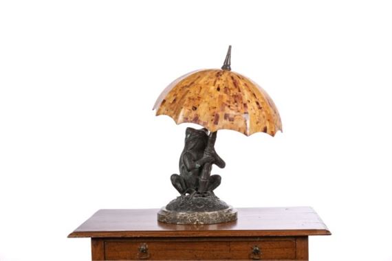 Maitland-Smith | Bronze Frog Table Lamp | MutualArt