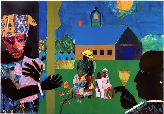 Romare Bearden | School Bell Time (1994) | MutualArt