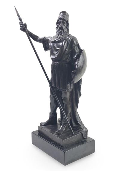 Pierre-Félix Fix-Masseau | Bronze Warrior Sculpture | MutualArt