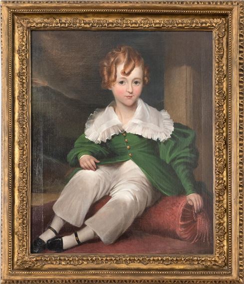 Mandy E. Shepherd | 19TH C. PORTRAIT OF YOUNG BOY IN GREEN (Circa 1830 ...