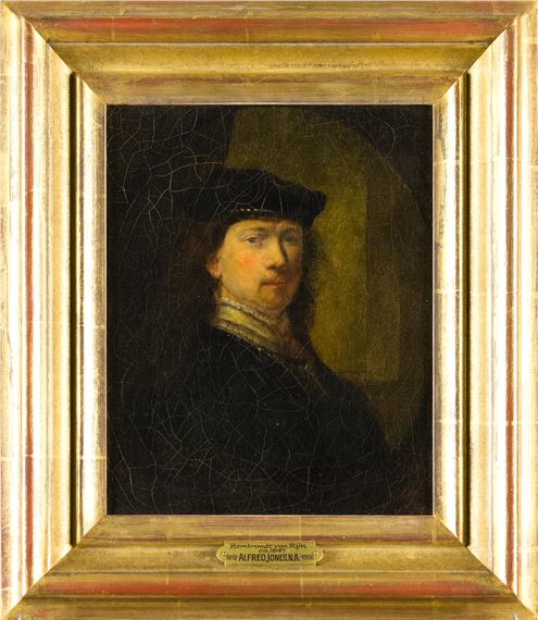 Alfred Jones | ALFRED JONES OIL, PORTRAIT OF REMBRANDT (1847) | MutualArt