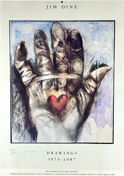 Jim Dine | Signed Exhibit Poster (1988) | MutualArt