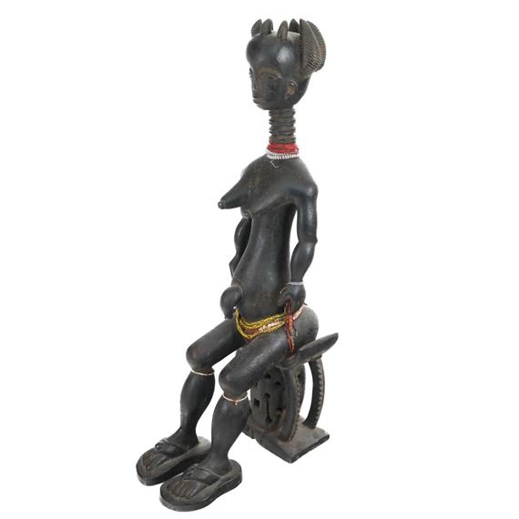 African School, 20th Century | Akua'ba Carved Fertility Figure (20th ...