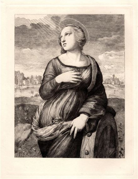 Raphaël Raffel | St. Catherine of Alexandria (1876) | MutualArt