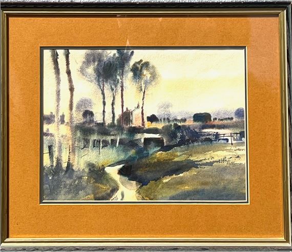 Matt Bruce | Winding River by Trees | MutualArt