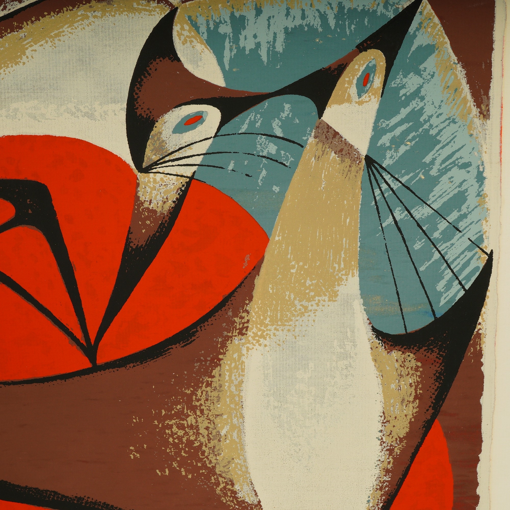 Duval Eliot | Three Cats (1950) | MutualArt