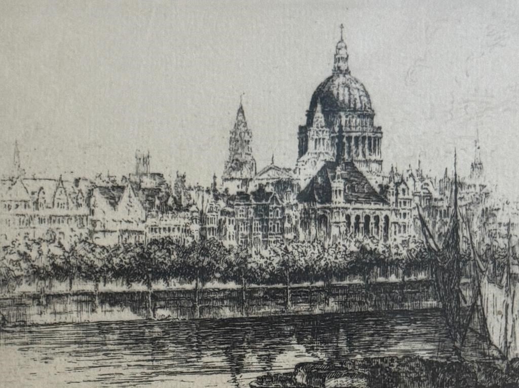 Edward J. Cherry | St Paul's from the River (20th Century) | MutualArt