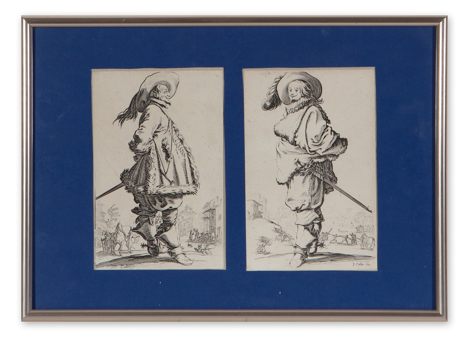 Jacques Callot | Dva listy ze série La Noblesse de Lorraine | MutualArt