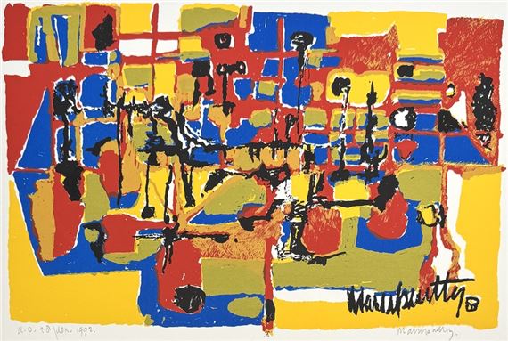 Ruloff Manuputty | Abstracte compositie (1992) | MutualArt