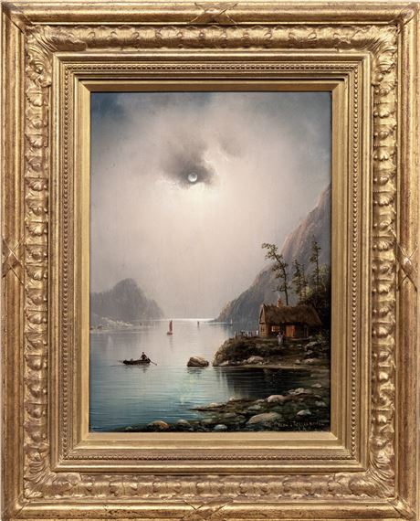 Nils Hans Christiansen | MOONLIGHT OVER A FJORD | MutualArt
