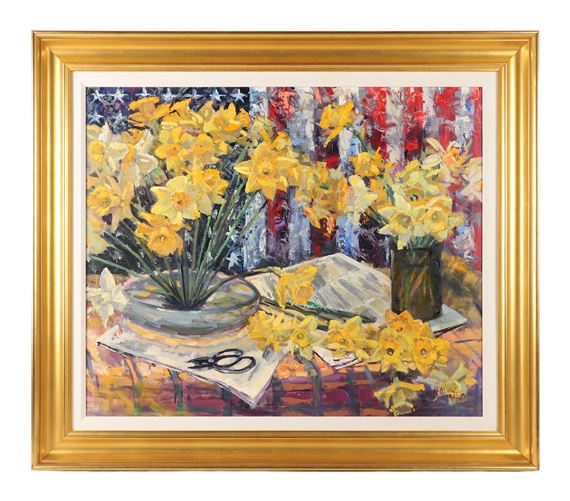 William H. Atkins | Daffodils & Flag | MutualArt