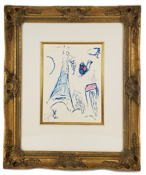 Marc Chagall | Sketch for the Angel of Mozart (1966) | MutualArt