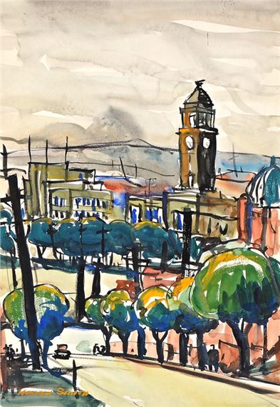 Mervyn Smith | Newcastle City Hall (1949) | MutualArt