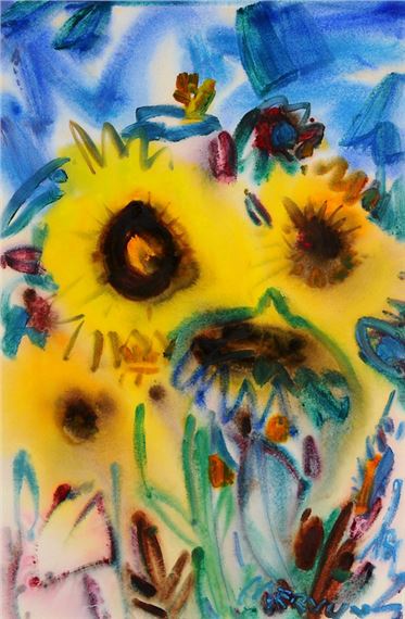 Mervyn Smith | Sunflowers (1970) | MutualArt