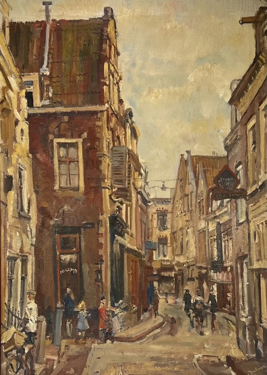 Erasmus Krumpelman | Stadsgezicht (1950) | MutualArt