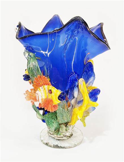 Tina Cooper | A LARGE ART GLASS VASE (2001) | MutualArt