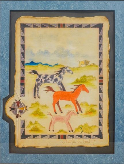Charlie Hunt | Horses in a Field | MutualArt
