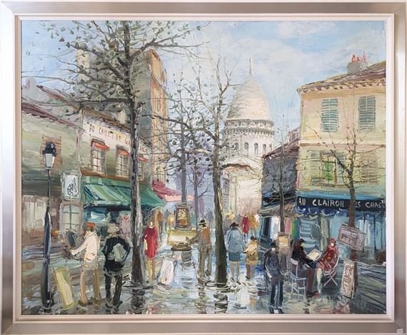 Tony Trencev | Paris Montmartre - Place du Tertre (1977) | MutualArt