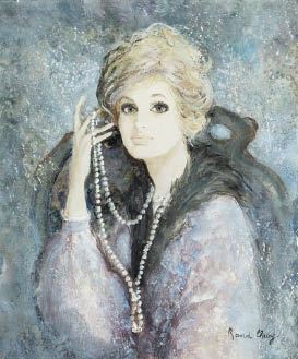 Bernard Charoy | Woman with pearls | MutualArt