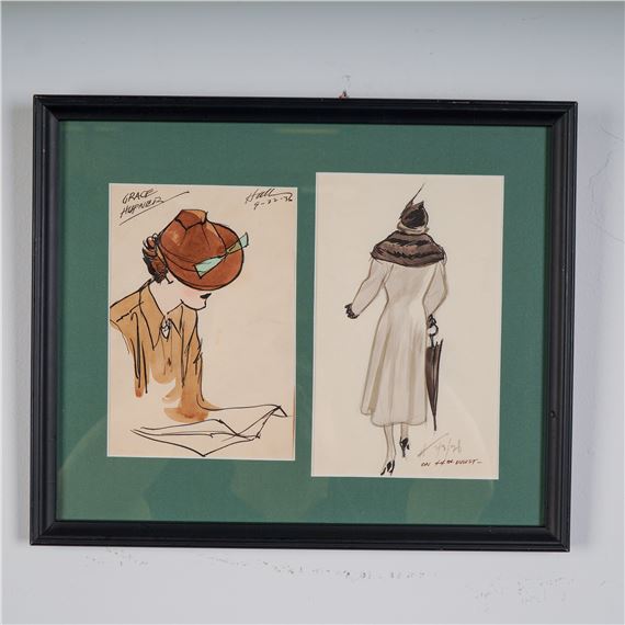 Wayne Hall | Wayne Hall Art Deco Era Fashion Illustration Studies, 1928 ...