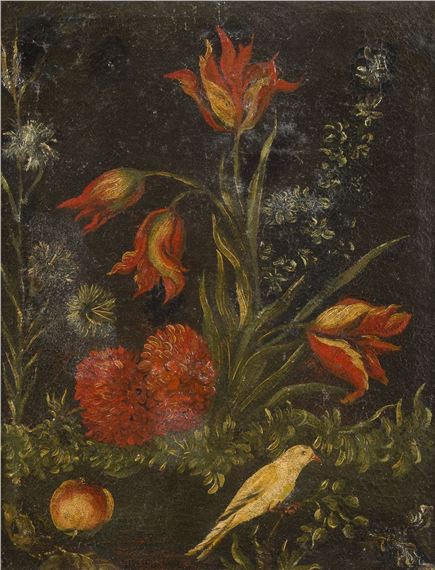 Giovanni Stanchi | FLOWER STILL LIFE WITH BIRD | MutualArt
