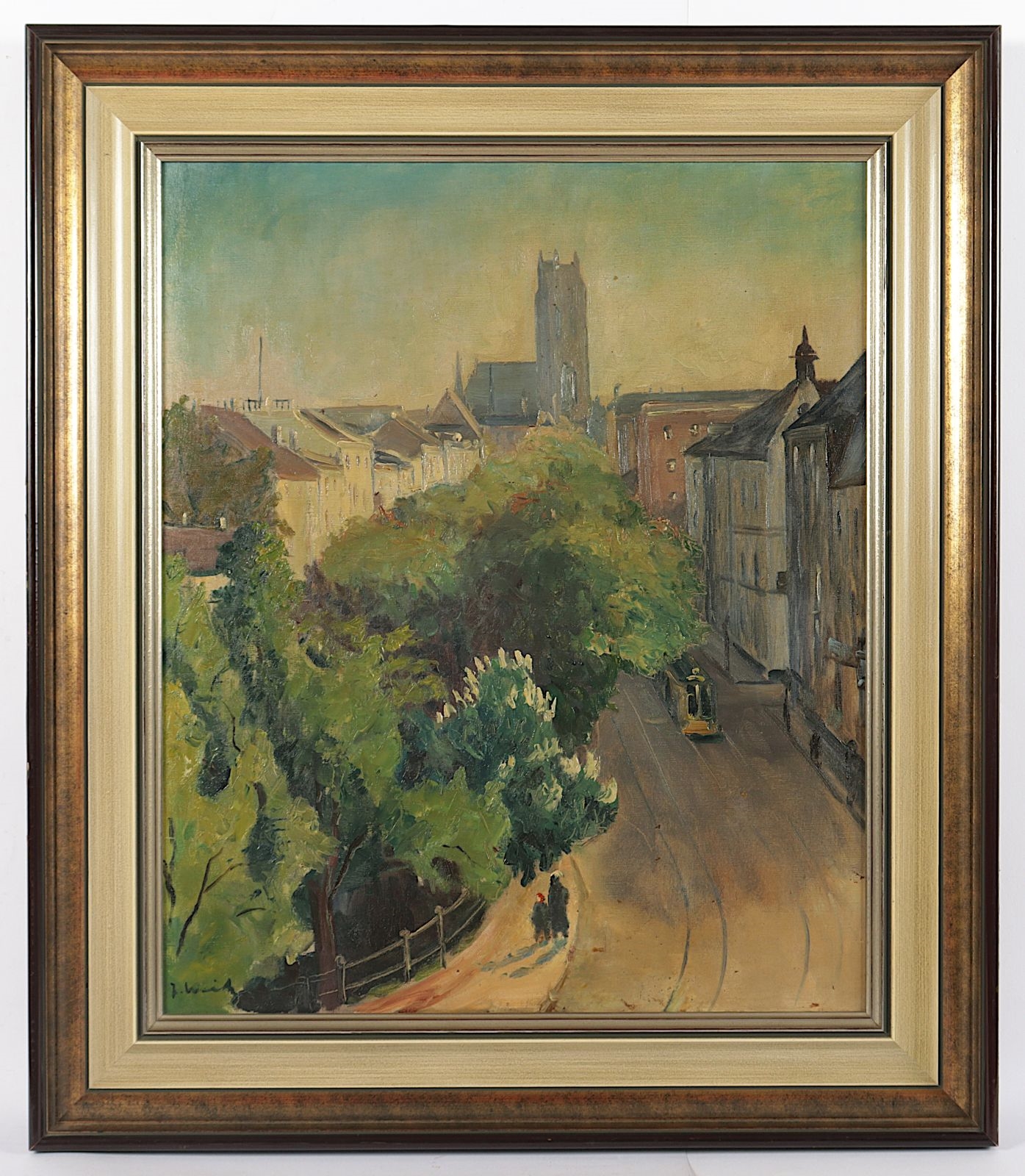 Jacob Weitz | Blick auf die Herz Jesu Kirche in Düsseldorf | MutualArt