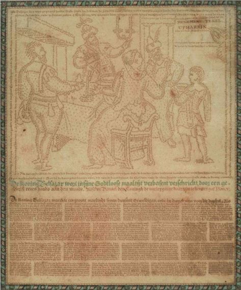 Dutch School, 19th Century | Micro kalligrafische afbeelding van het ...