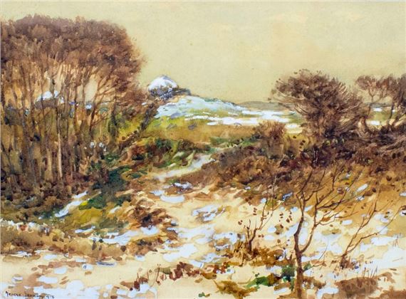 George Graham Graham | Landscape - Melting Snow (1914) | MutualArt