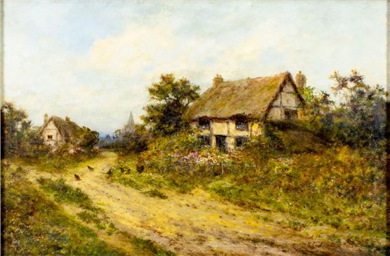 R. Cook | Village Landscape (Early 20th Century) | MutualArt