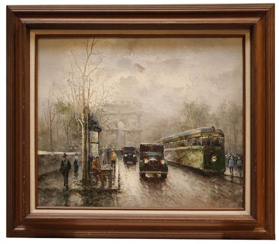 J. Gatson | Oil on Canvas Painting Paris | MutualArt