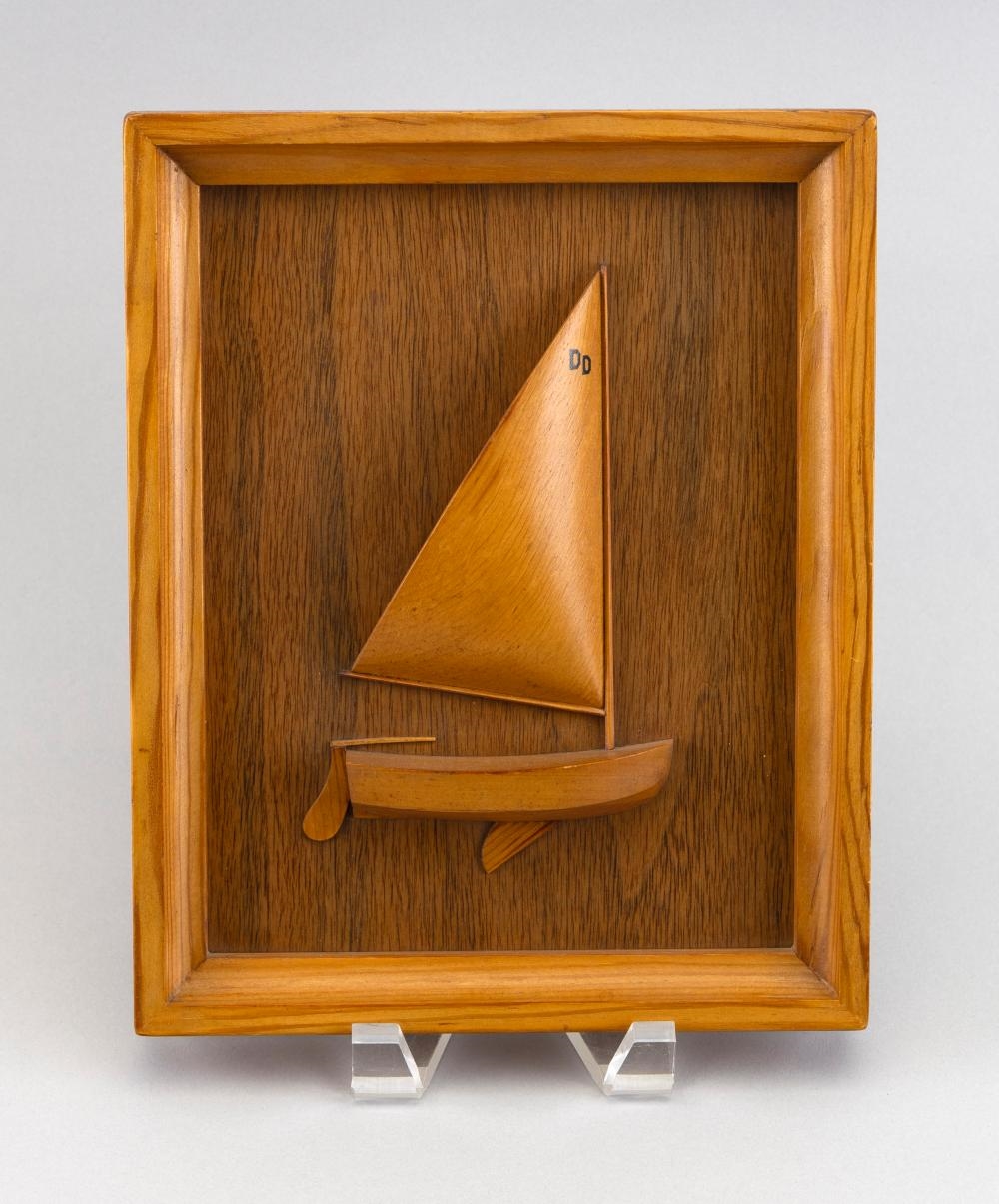 Willard Shepard | MOUNTED HALF MODEL OF A DYER DHOW SAILBOAT (1912 ...