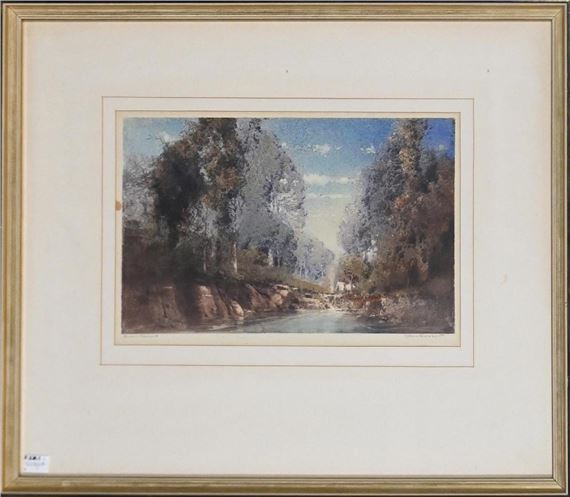 Tom Garrett | RIVER SCENE | MutualArt