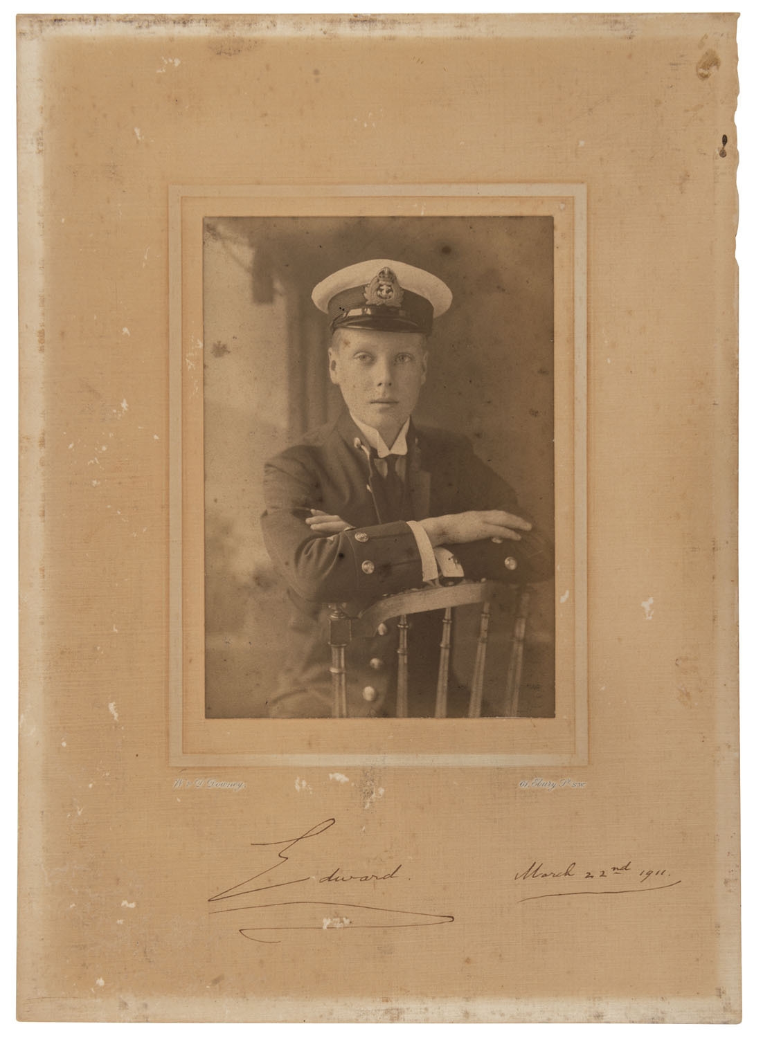 W. & D. Downey | Photograph of young Prince of Wales in naval uniform ...