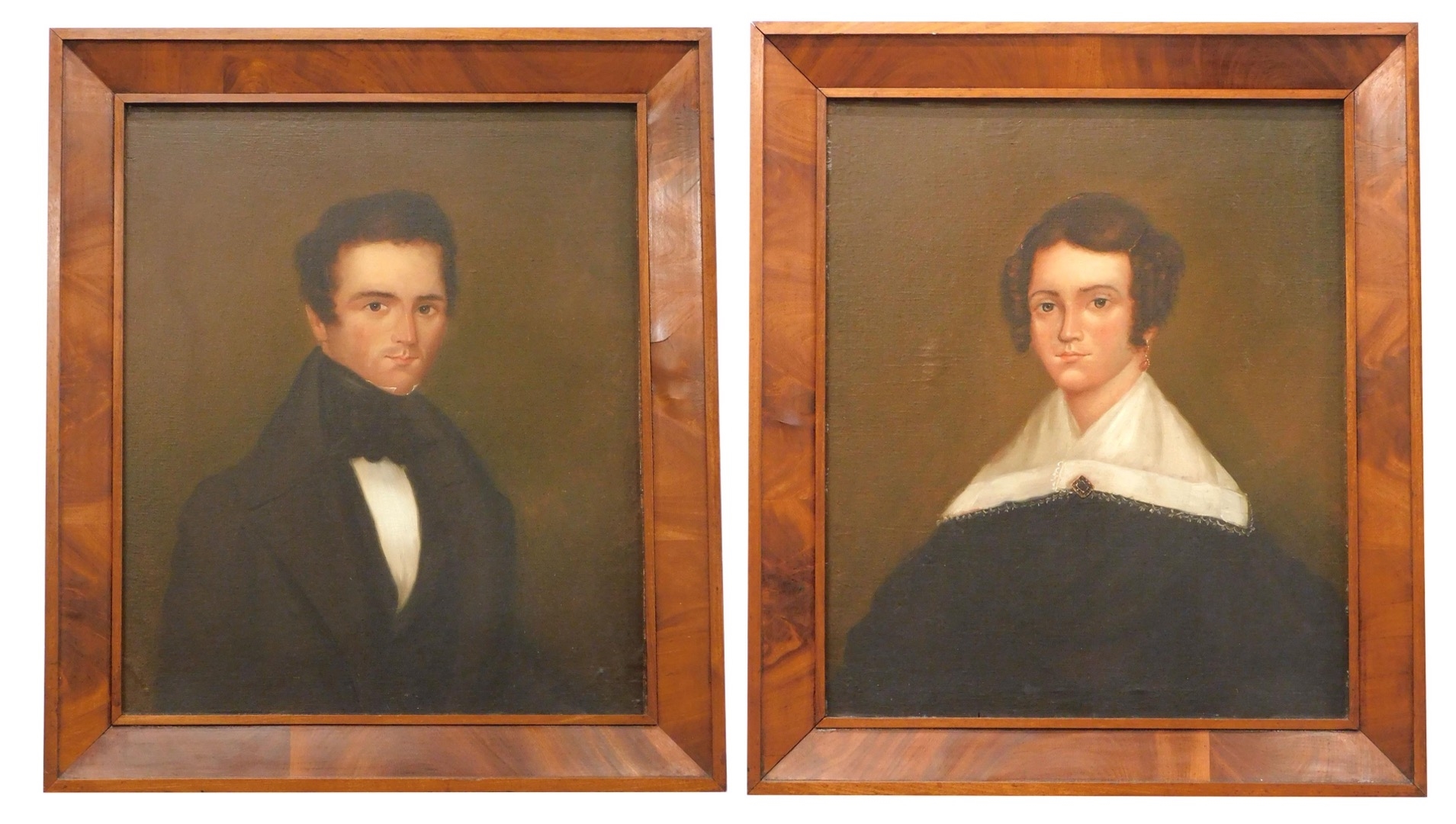 Frederic T. Somerby | Marriage Portraits of a husband and wife (1840 ...