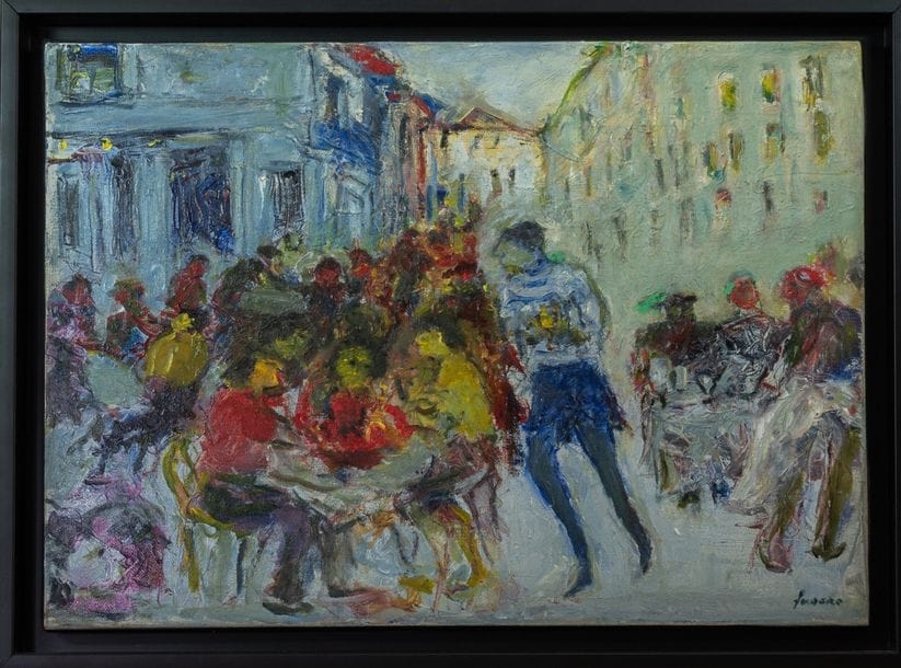 Jean Fusaro | The café terrace | MutualArt