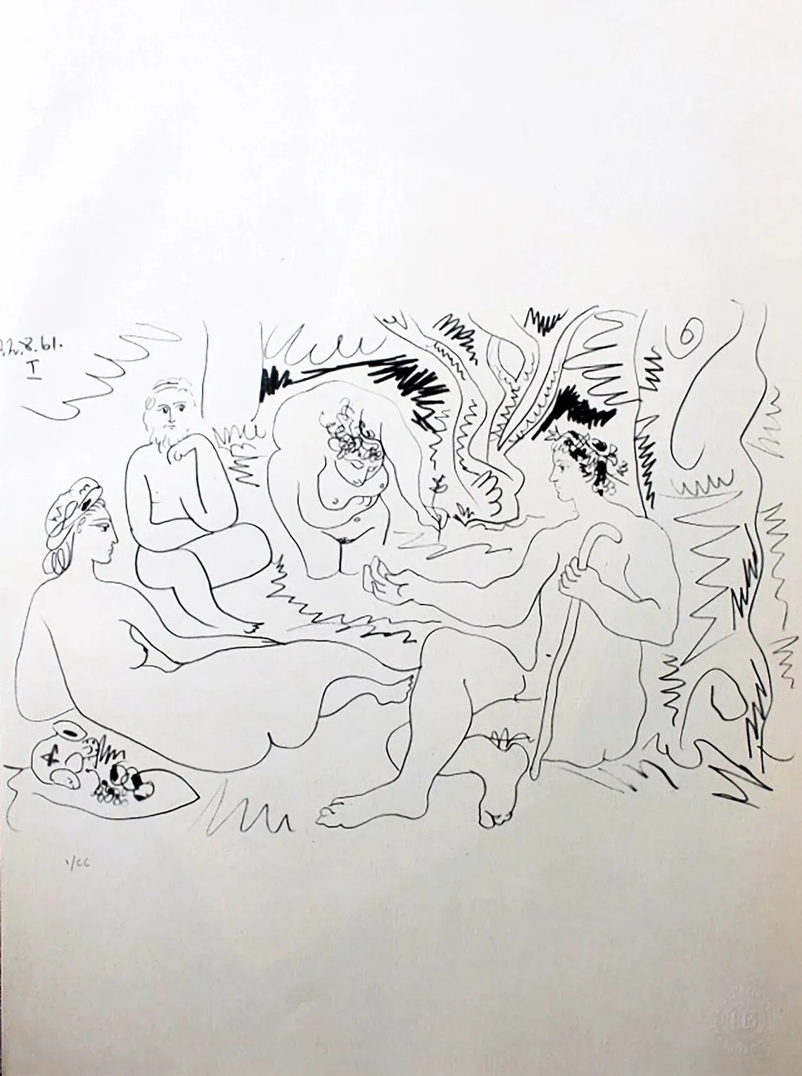 Pablo Picasso | Le déjeuner sur l'herbe (1961) | MutualArt
