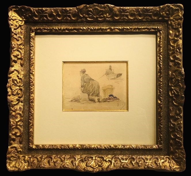 Eugène Louis Boudin | Etude de personnages | MutualArt