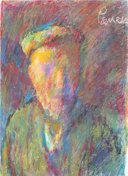 Jerzy Panek | Autoportret w kaszkiecie (2000) | MutualArt