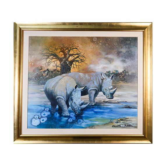 Christina Aletta Botha | Rhinos II | MutualArt