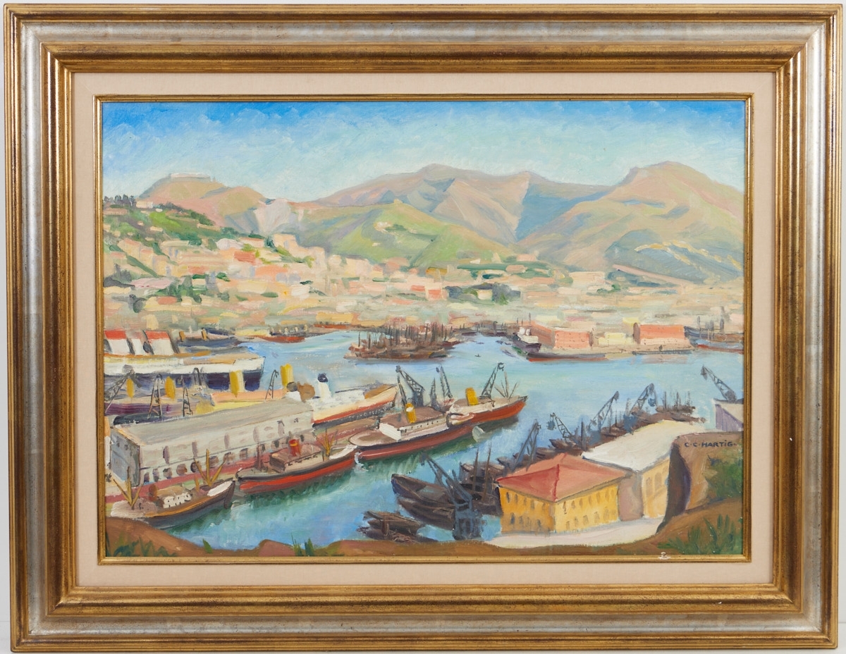 Carl Christoph Hartig | Hafenlandschaft (1888) | MutualArt