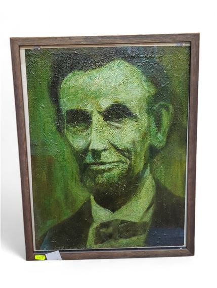 Tom Phillips | portrait of Abraham Lincoln | MutualArt
