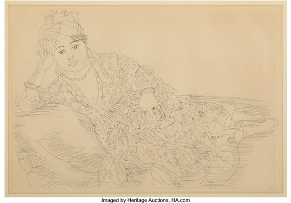 Dufy Raoul | L'odalisque (Portrait of a Reclining Woman (1930 ...