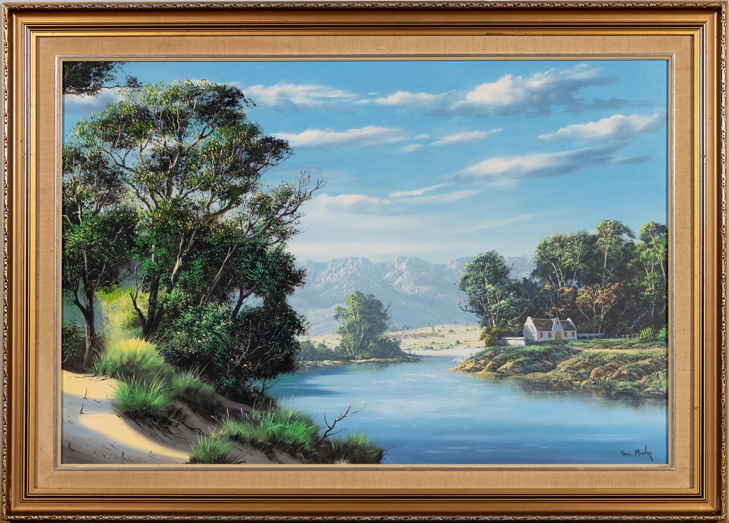 Paul Munro | Cape Dutch farmhouse in landscape | MutualArt