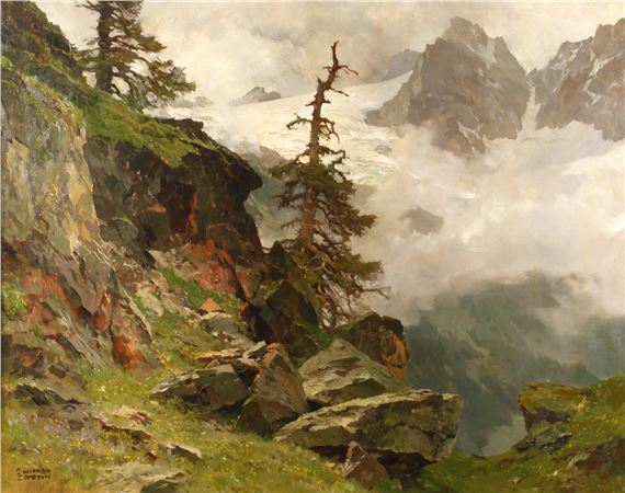 Edward Harrison Compton | sommerliche Hochgebirgslandschaft (1940 ...