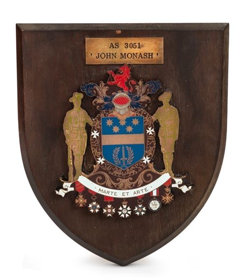 John Monash | Plaque presented to John Monash’s daughter, Bertha ...