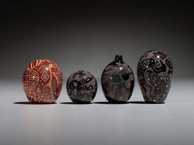 Emily Suazo Tafoya | Miniature Sgraffito Pottery (1984) | MutualArt