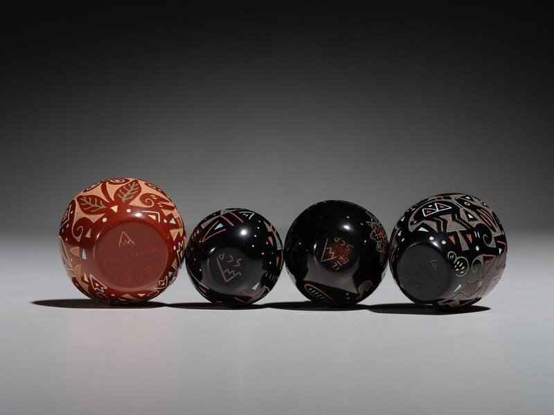 Emily Suazo Tafoya | Miniature Sgraffito Pottery (1984) | MutualArt