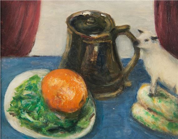 Florence Hess | Still Life with China Figure | MutualArt