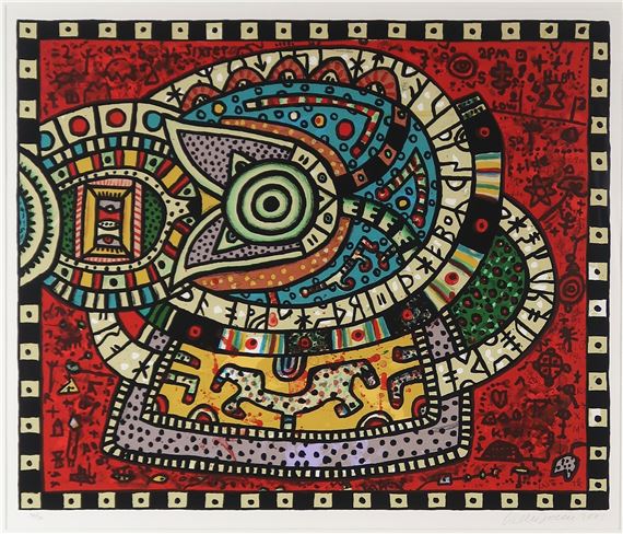 Alan Davie | RUNE READER (2001) | MutualArt